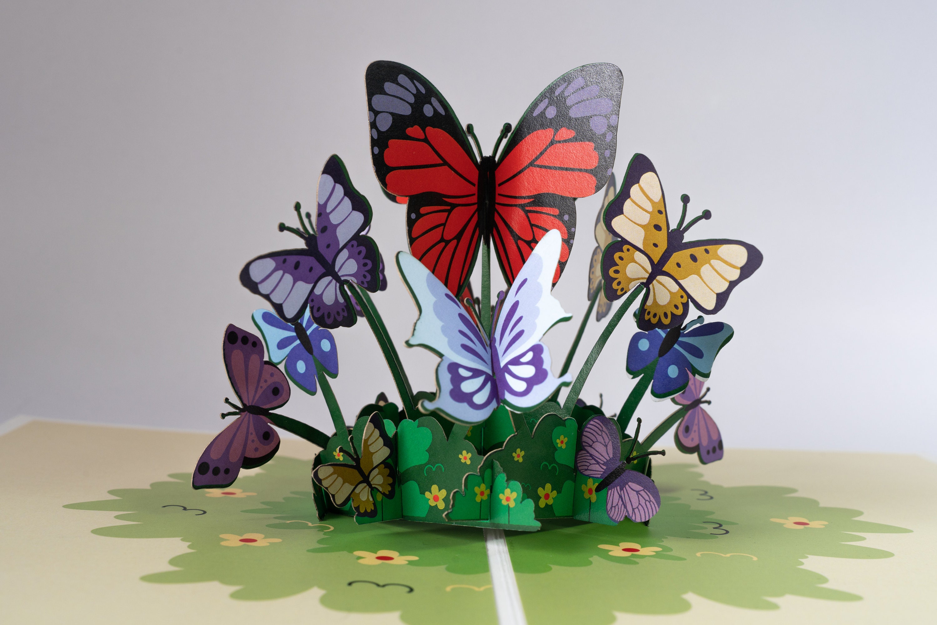 Spring Butterflies, 3dpop up Card, Birthday Card, 3D Popup Greeting ...