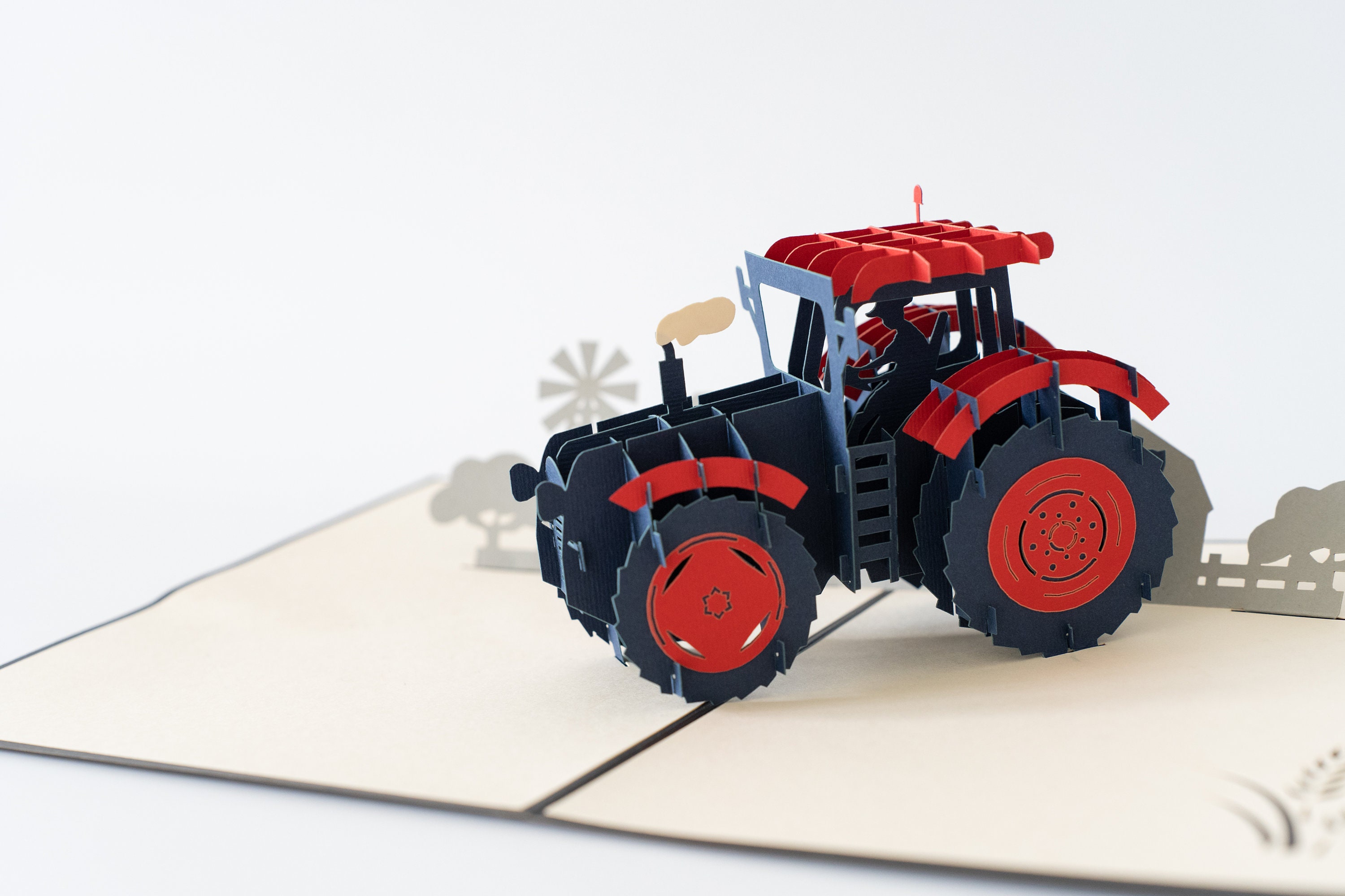 Tractor Pop up Card Father's Day Happy Father's Day - Etsy