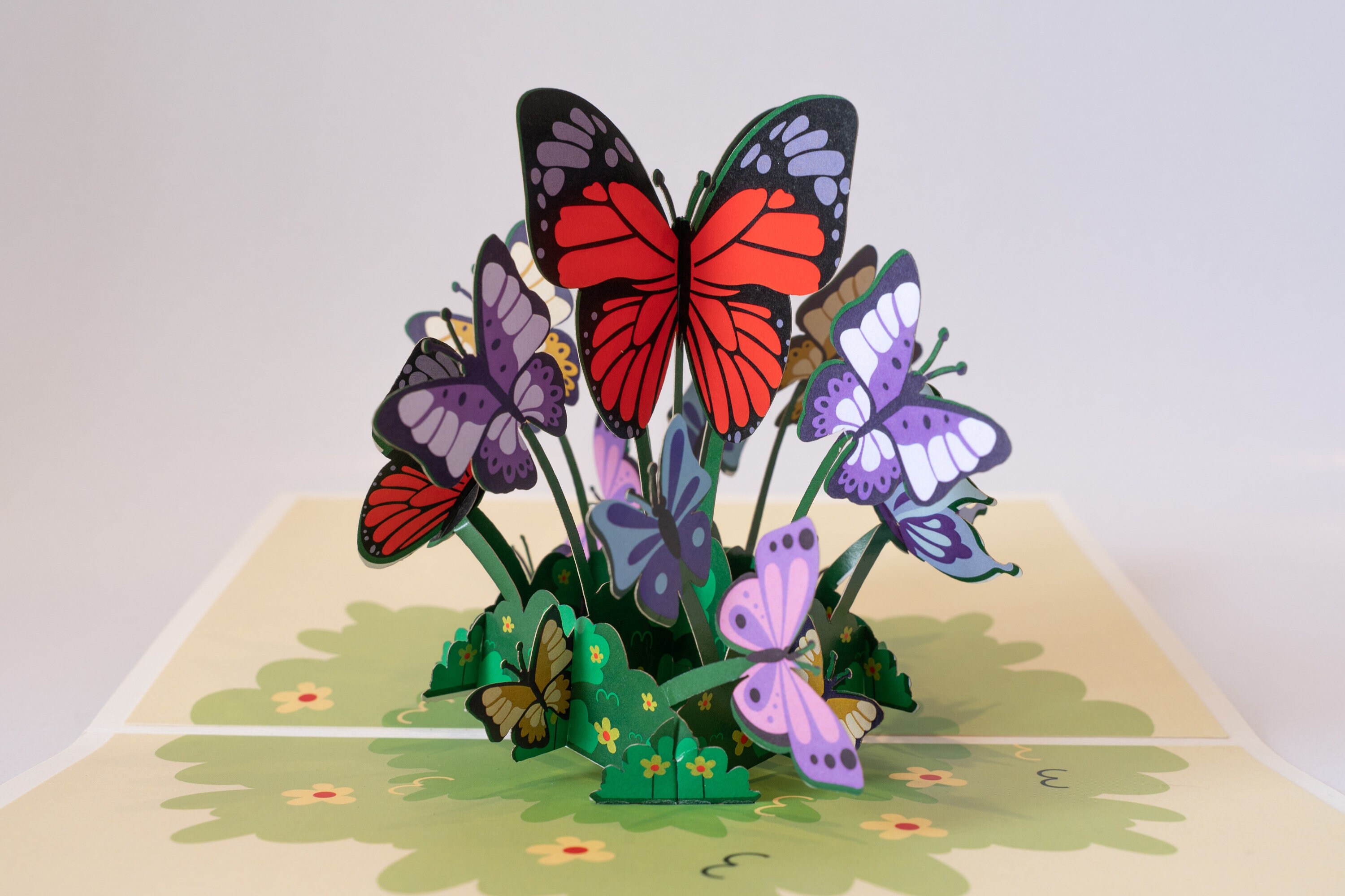 Spring Butterflies, 3dpop up Card, Birthday Card, 3D Popup Greeting ...