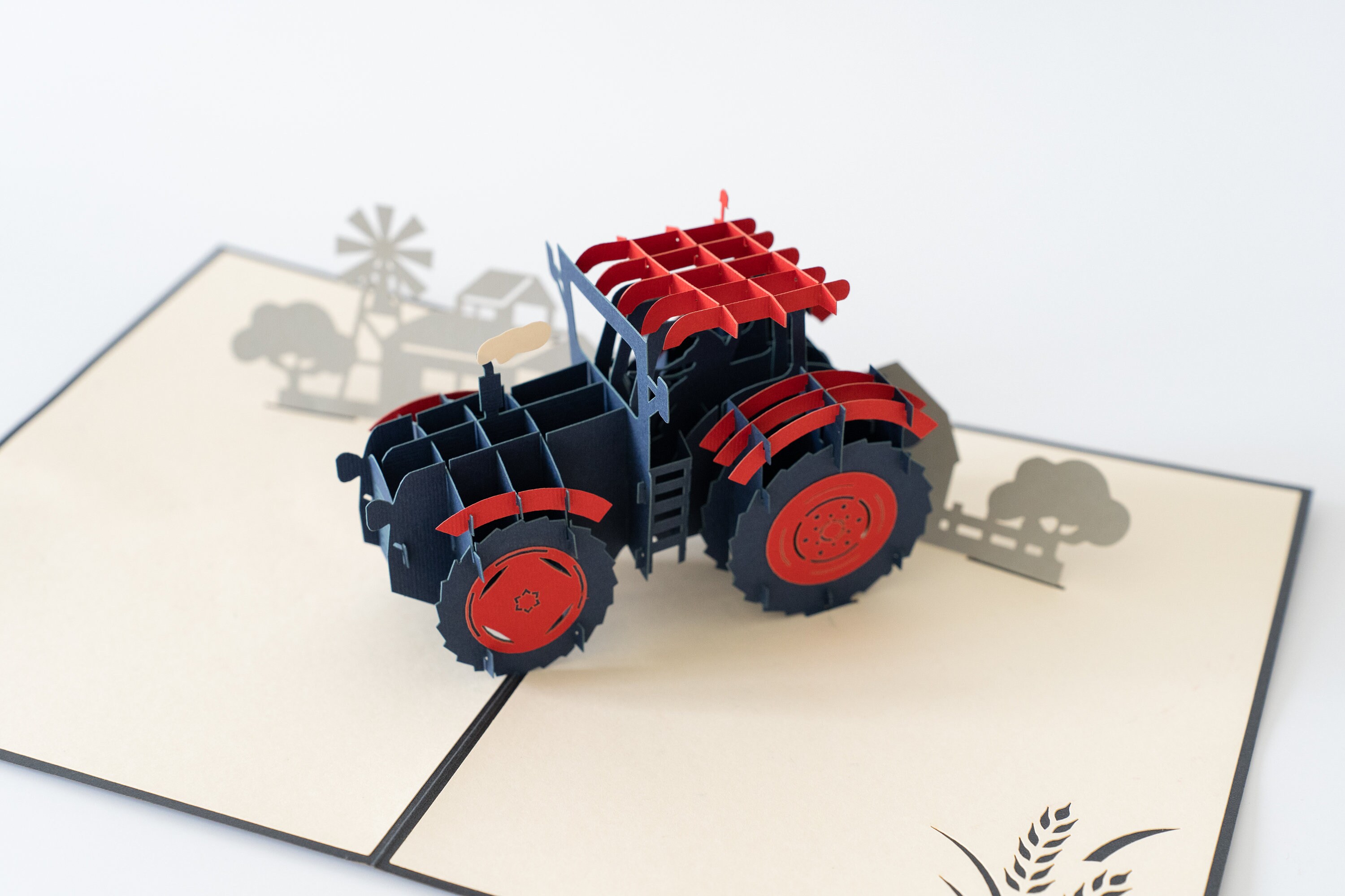 Tractor Pop up Card Father's Day Happy Father's Day - Etsy