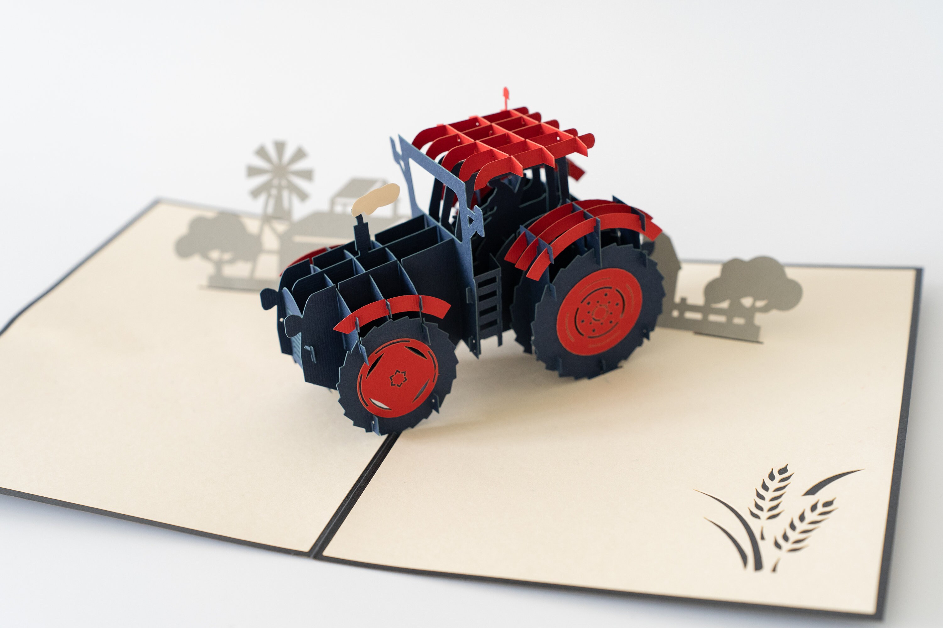 Tractor Pop up Card Father's Day Happy Father's Day - Etsy