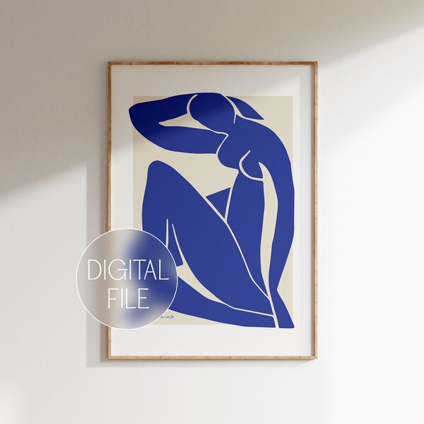 Blue Nude Matisse Print - Etsy