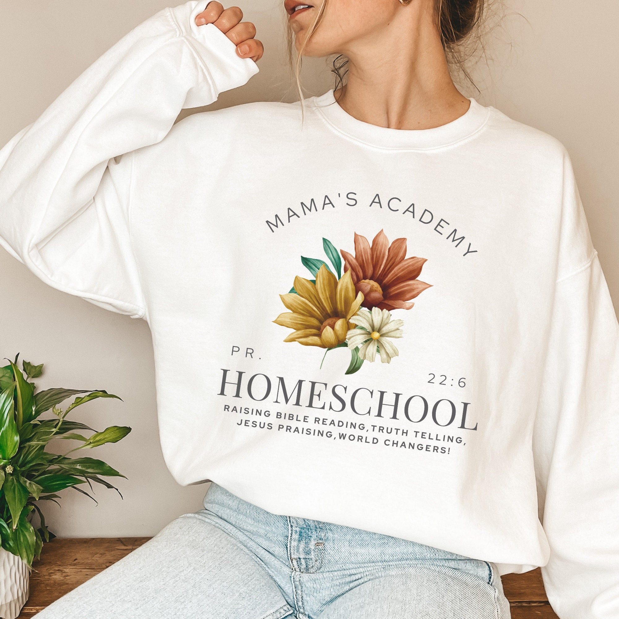 Womens Christian Homeschool Sweatshirt Homeschool Mama Shirt - Etsy