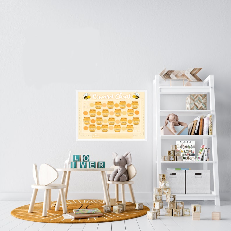 Kid's Reward Chart Honey Bee Reward Chart Printable Reward Chart ...