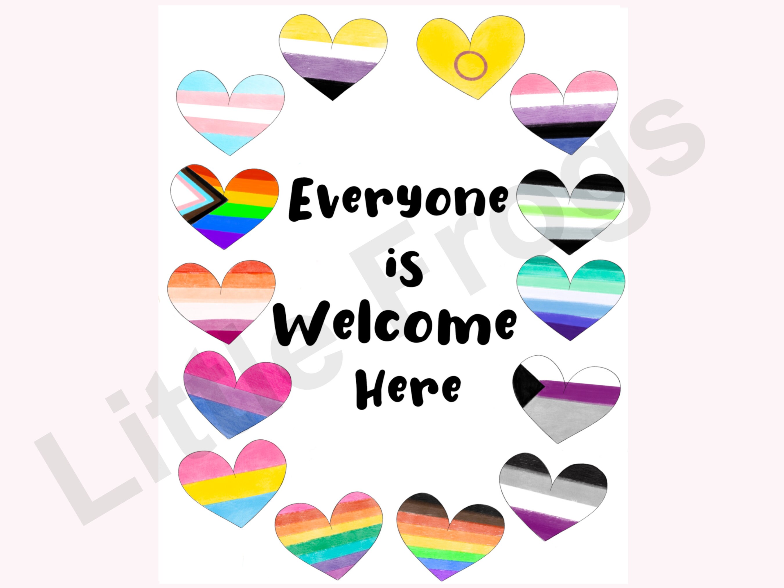 LGBTQIA Pride Flag Poster LGBTQ Flags LGBTQ Print Lgbtq Printable Pride ...