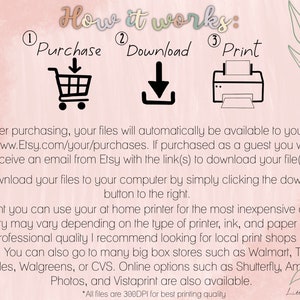 Days of the Week Print DIGITAL DOWNLOAD Kids Educational Print ...