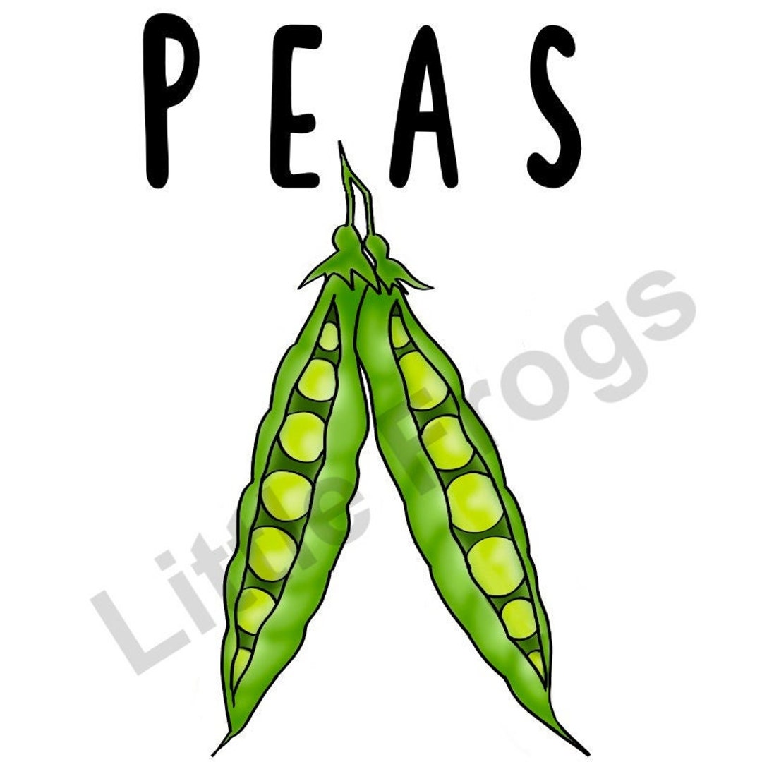 Peas Garden Marker Garden Marker DIY Garden Sign Vegetable Garden ...