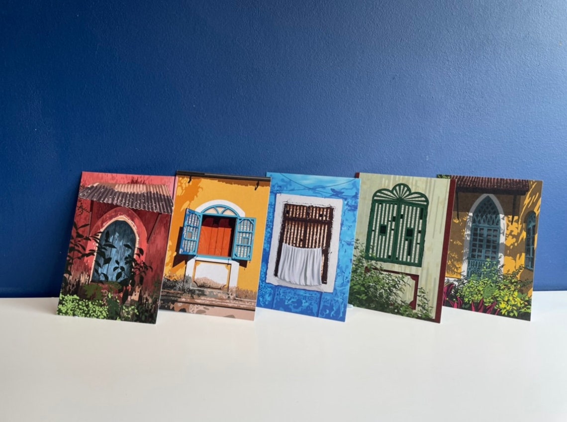 Goan Windows - Postcard Package (10) - Etsy