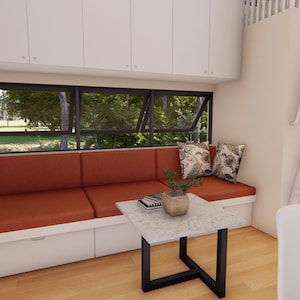 Modern Tiny House Plan – 2 Beds Loft With Open Deck – 269 Sq Ft Floor ...