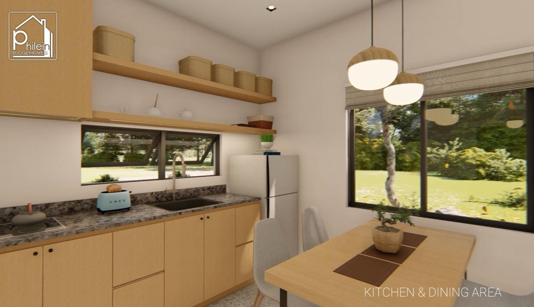 36 Square Meter Simple House Plan: 1 Bedroom With Porch (digital ...