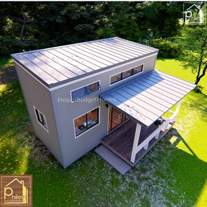 Cute Tiny House Plan 26 Sqm With Porch and Loft Basic Floor Plan 4 ...