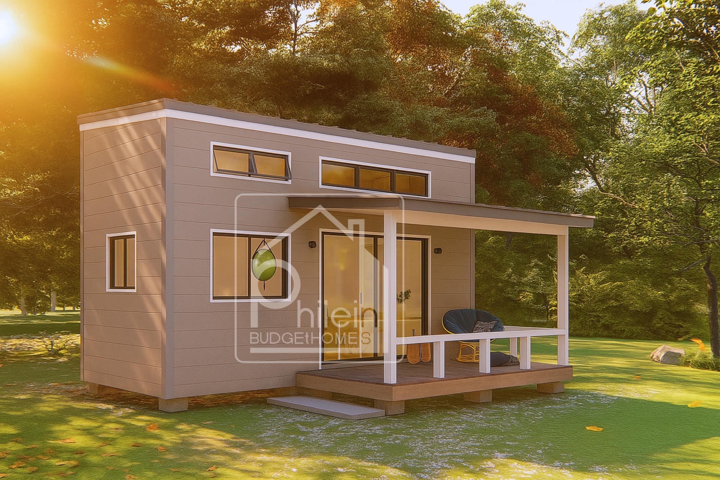 Tiny House Plan With Loft: 26 Sq Meters, Floor Plan Elevations ...