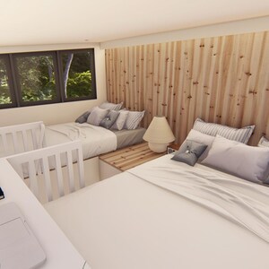 Modern Small House Plan: 25 Sq Meters With Loft (digital Download) - Etsy