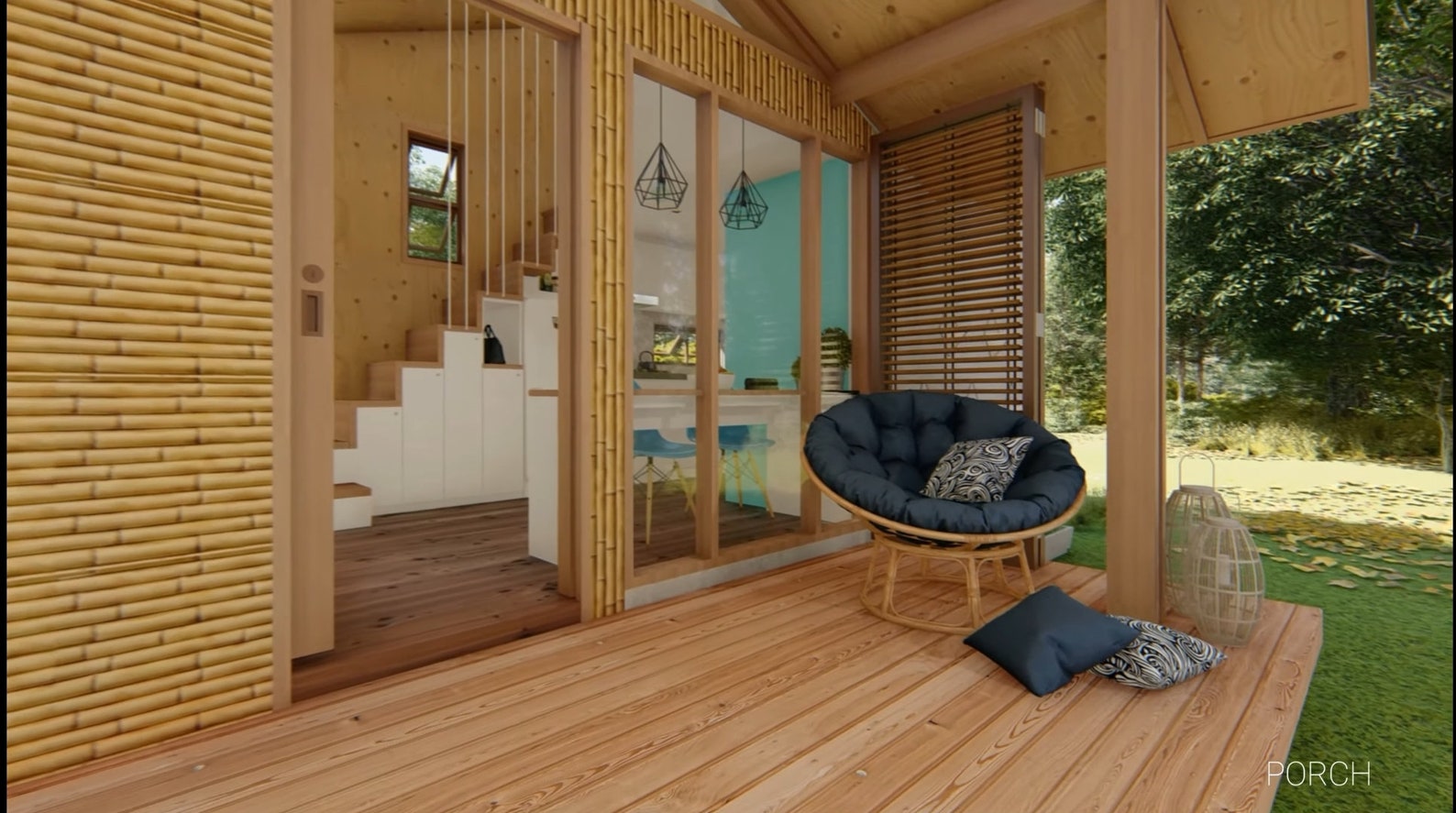 26 Sqm. Tiny House Plan with Loft Bedroom & Porch Basic - Etsy Australia