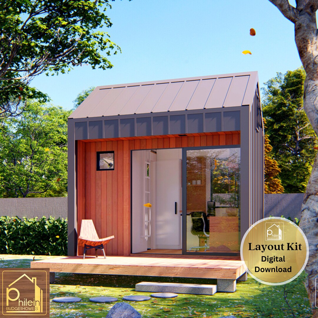 Backyard Office Design With Sleeping Area 113 Sq Ft, Basic Floor Plan ...