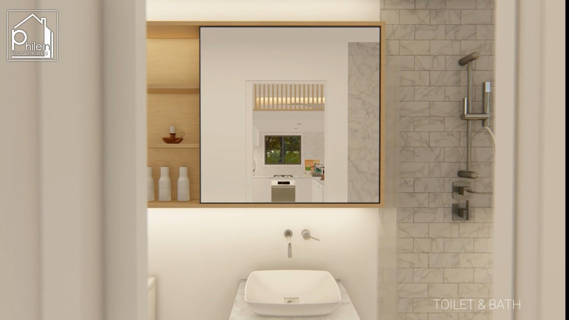 26 Sqm Tiny House Plan with Porch and Loft Floor Plan - Etsy UK