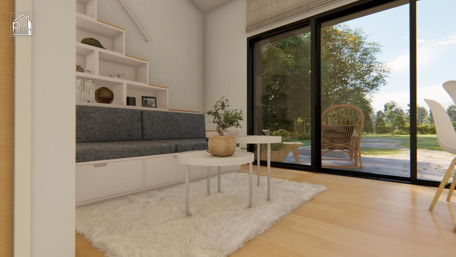 Cabin Plan With Loft: 323 Sq Feet Tiny Home Design (digital Download ...