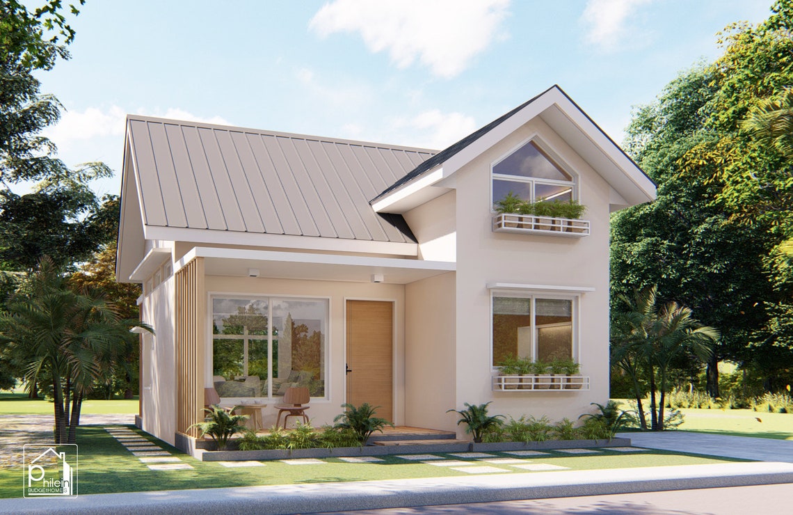 Spacious Small Family House Design with 1-bedroom Loft - Etsy UK