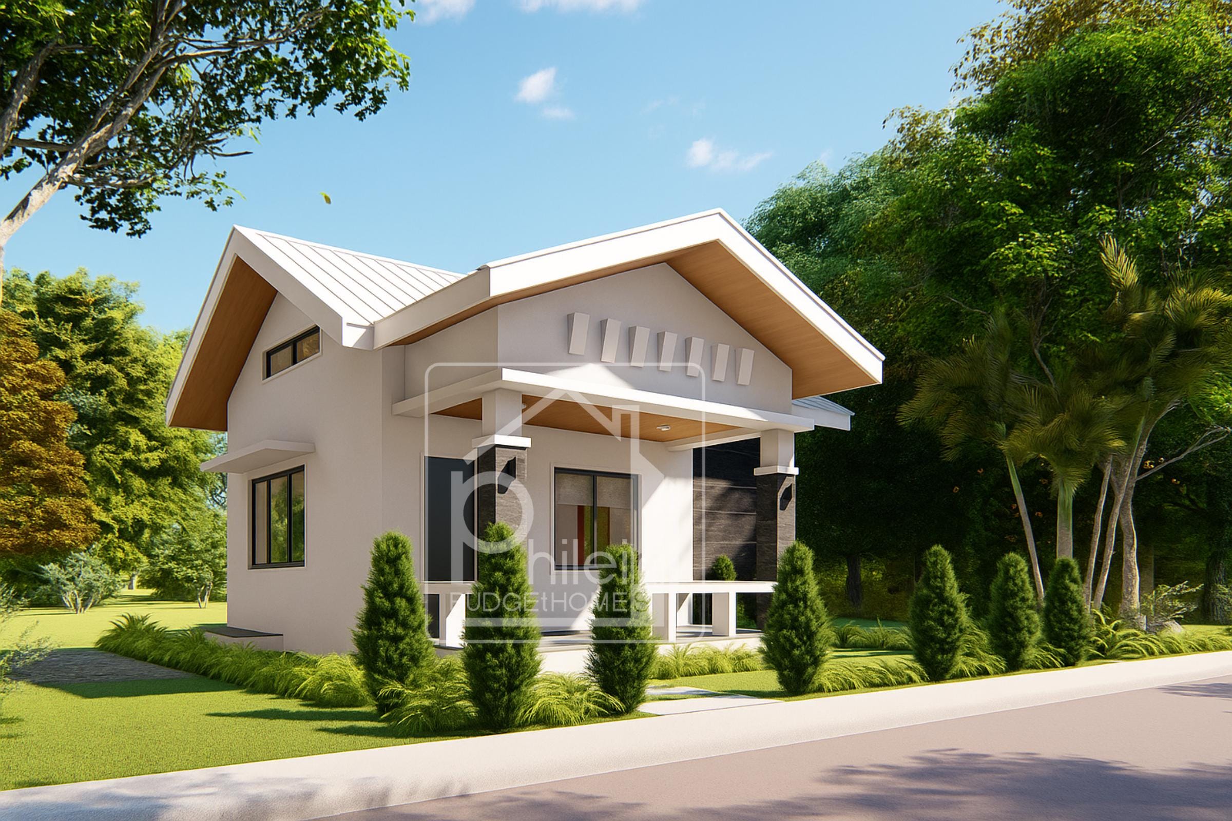 Small House Plan: 51 Square Meter, 1 Bedroom & Loft (instant Download ...