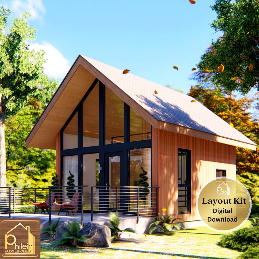 Farm House Design With Porch and Loft Bedroom 40 Sqm, Basic Floor Plan ...