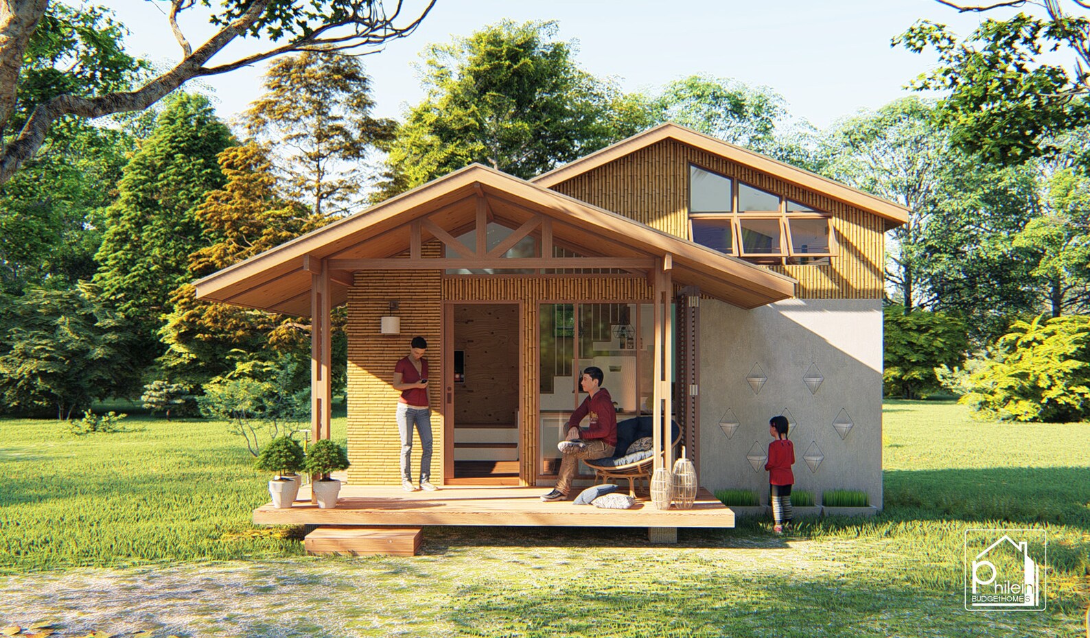 26 Sqm. Tiny House Plan with Loft Bedroom & Porch Basic - Etsy Australia