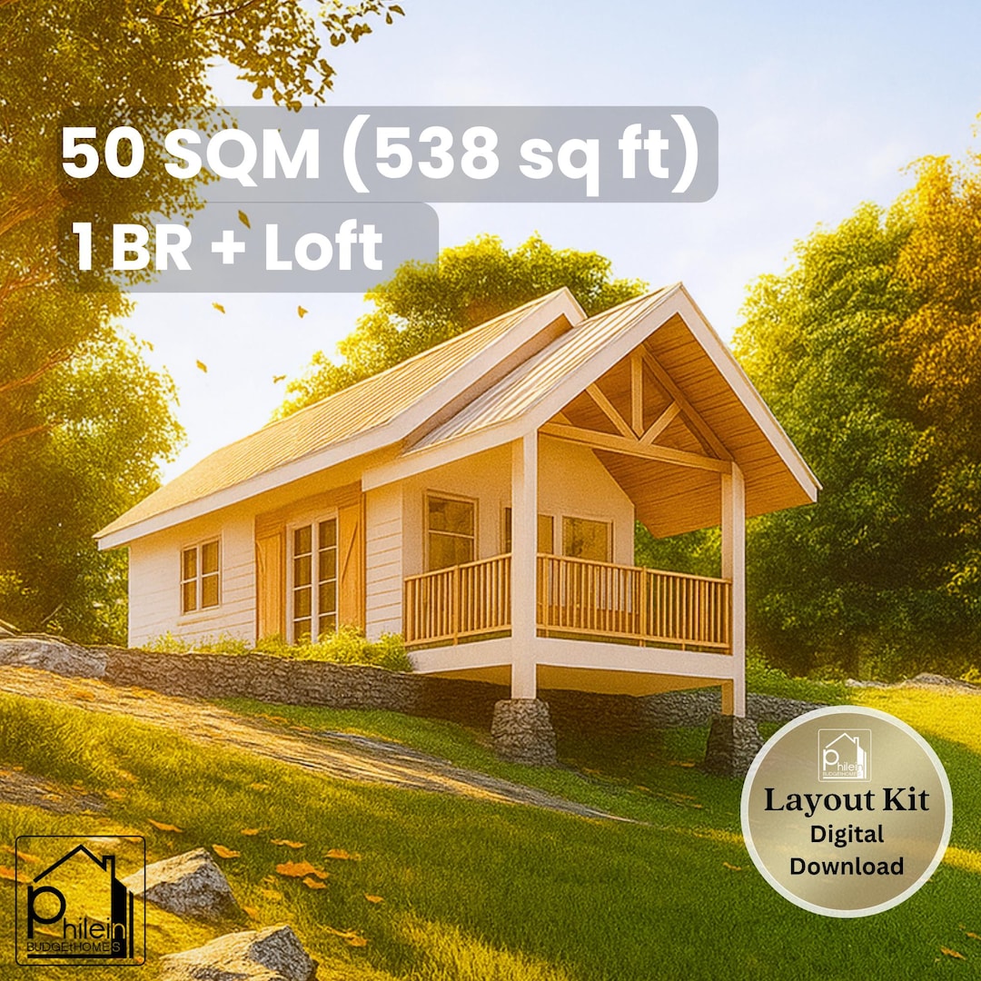 13' X 30' Farmhouse Cabin Plan - 538 Sq Ft 1 Bedroom & Loft With ...
