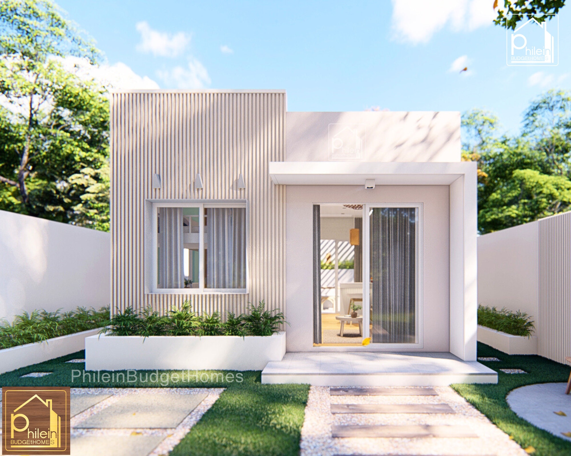 Small Modern Minimalist House 27sqm, 1 Bedroom Small House, Floor Plans ...