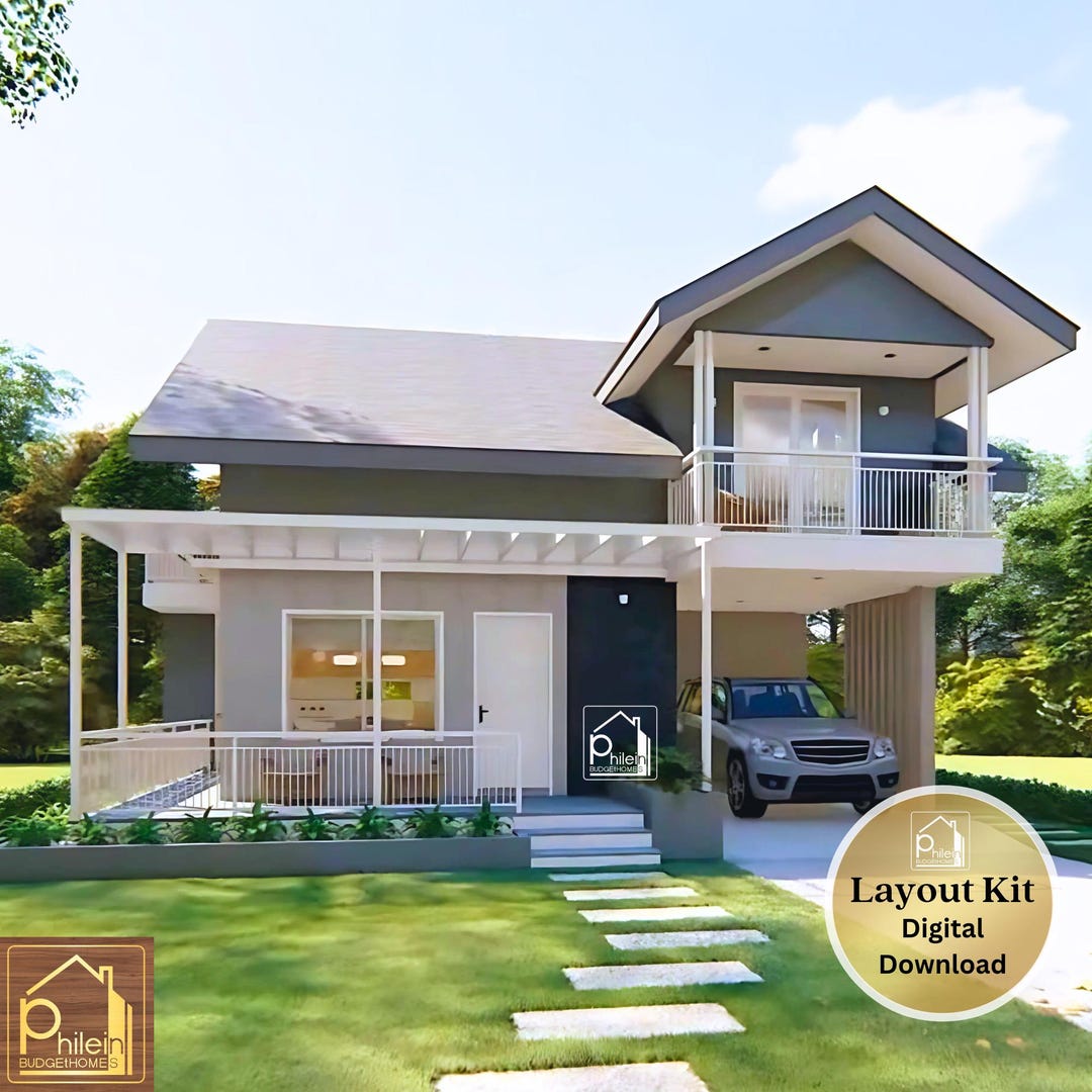 Homey Modern House Plan 120 Sqm With 3 Bedroom, Own Garage and Porch ...