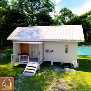 Simple Farm House Design With 1 Bedroom and 2 Loft 61sqm - Etsy Canada