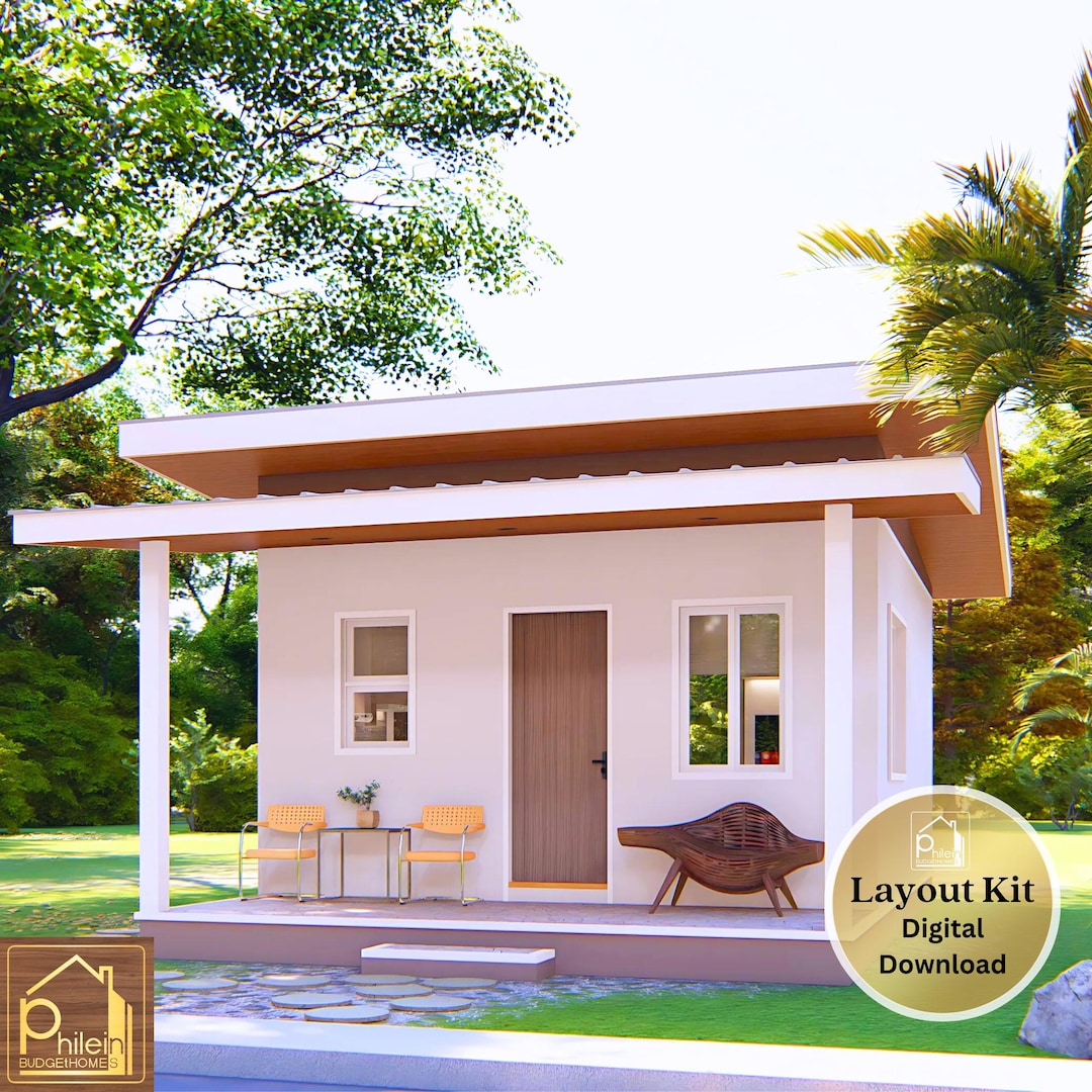 Buy Tiny House Plan: 30 Square Meter, 1 Bedroom - Minimalist Design ...