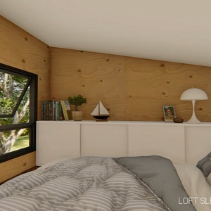 258 Sq. Ft. Tiny House Design 3 X 5.5m Layout Kit basic Floor Plan ...