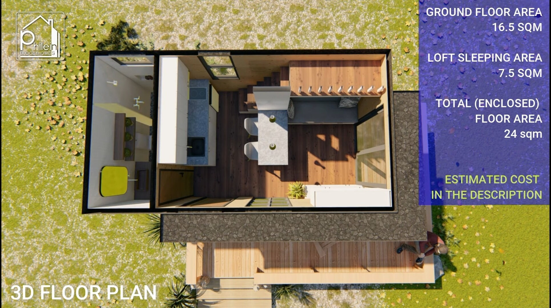 258 Sq. Ft. Tiny House Design 3 X 5.5m Layout Kit basic - Etsy Canada