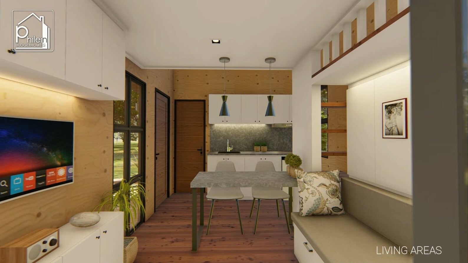 258 Sq. Ft. Tiny House Design 3 X 5.5m Layout Kit basic Floor Plan ...