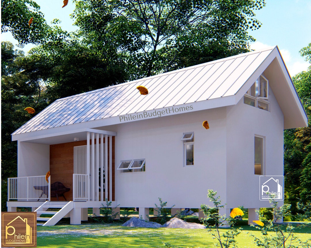 Simple Farm House Design With 1 Bedroom and 2 Loft 61sqm - Etsy Canada