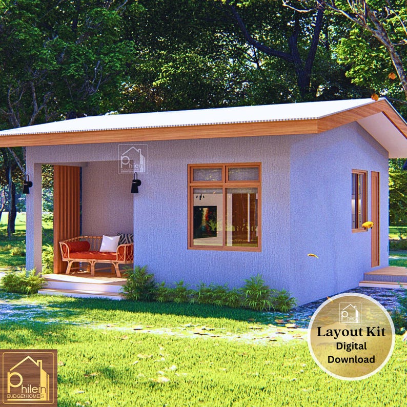 334 Square Feet Small and Simple House Plan With Porch | Basic Floor ...