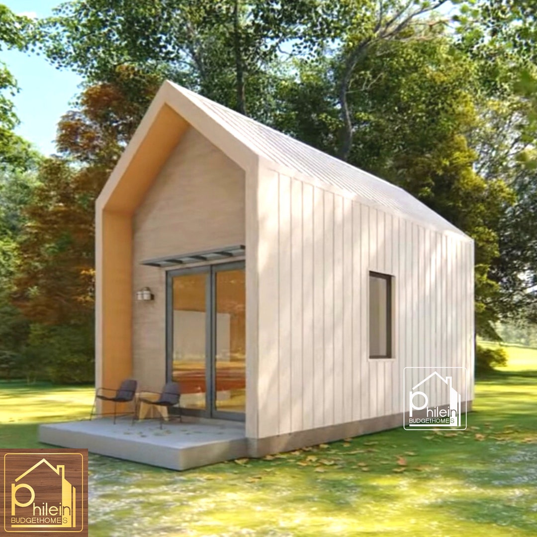 30sqm. Tiny House Plan With Loft Basic Floor Plan 4 Elevations 2 ...