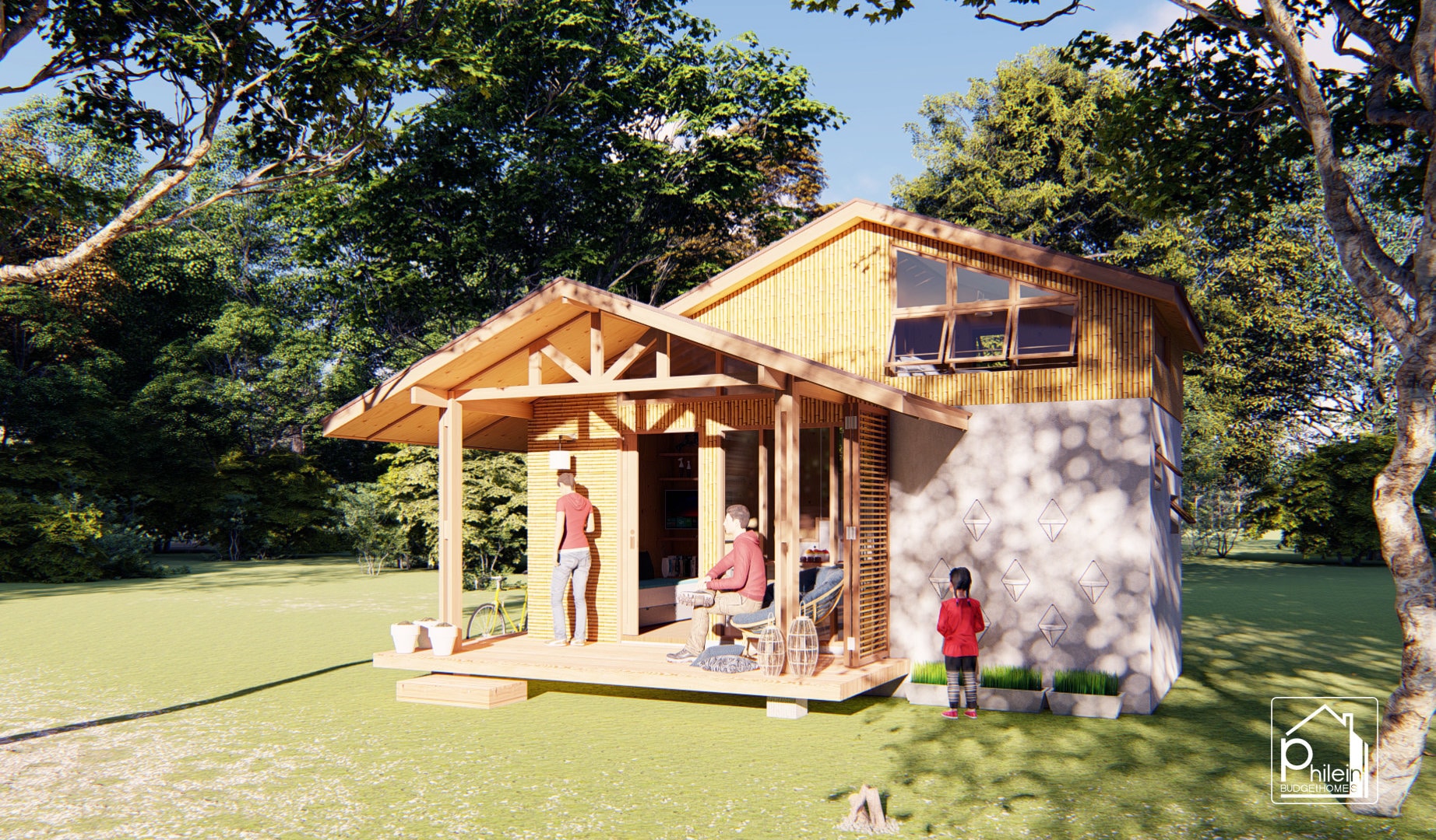 26 Sqm. Tiny House Plan with Loft Bedroom & Porch Basic - Etsy Australia