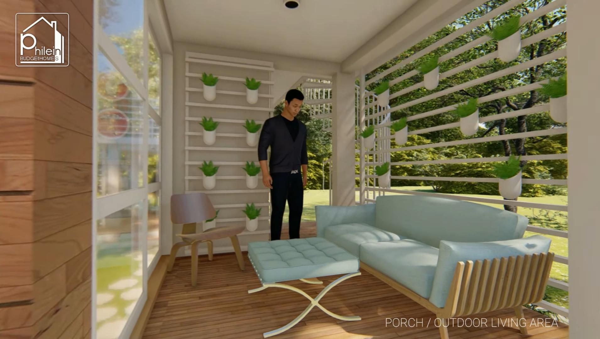 Bungalow House Plan: 20 Sq Meter, 1 Bedroom With Roof Deck (CAD File ...