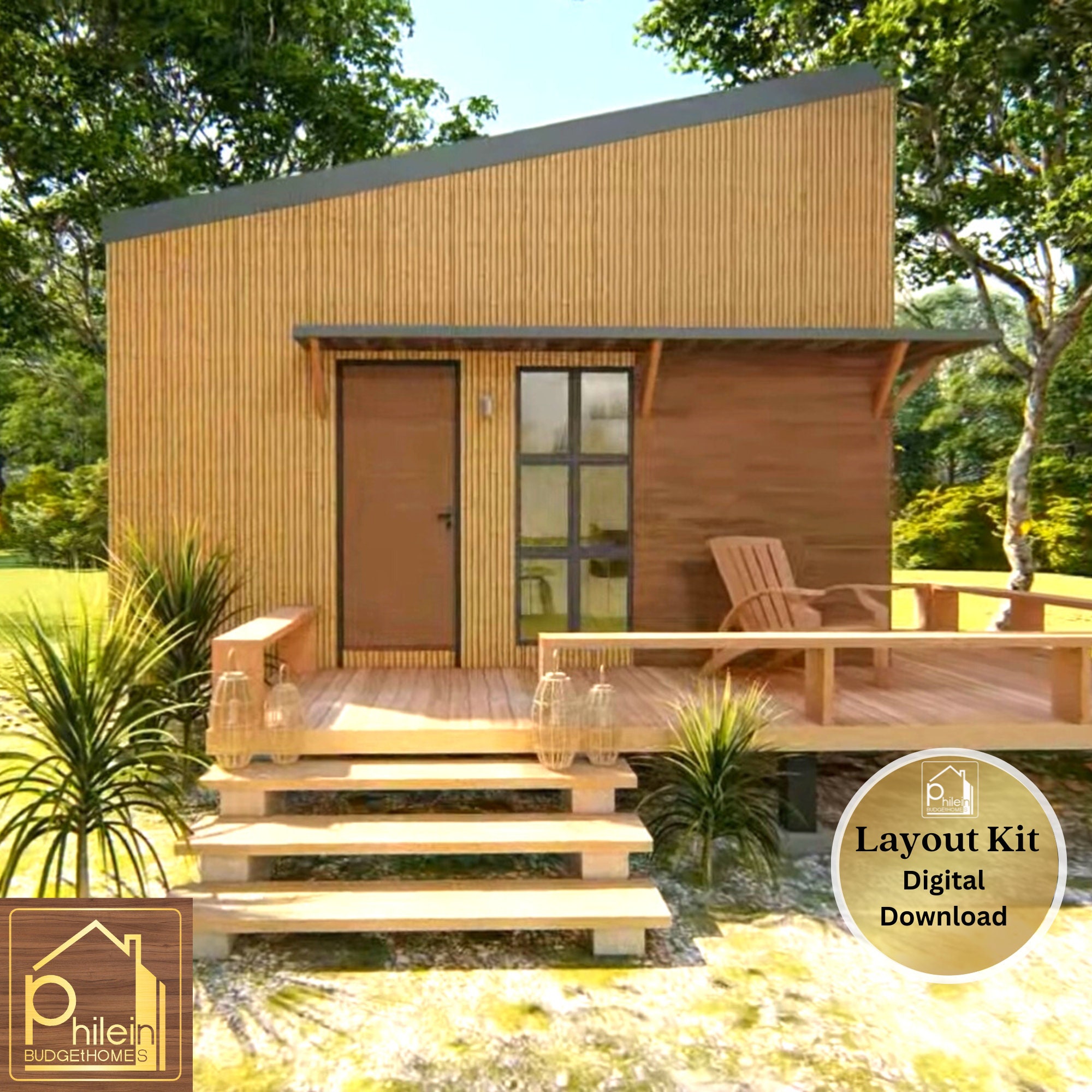 258 Sq. Ft. Tiny House Design 3 X 5.5m Layout Kit basic - Etsy Canada