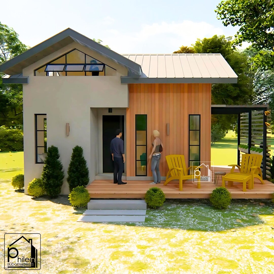 Inviting Tiny House Plan 46 Sqm With 1 Bedroom and Attic | Basic Floor ...