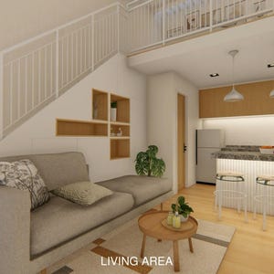 Compact 376 Sq Ft Tiny House Plan – Loft Bedroom – Floor Plan ...