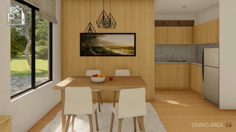 Small House Plan: 45 Sq Meters, 2 Bedrooms, Roof Deck (digital Download ...