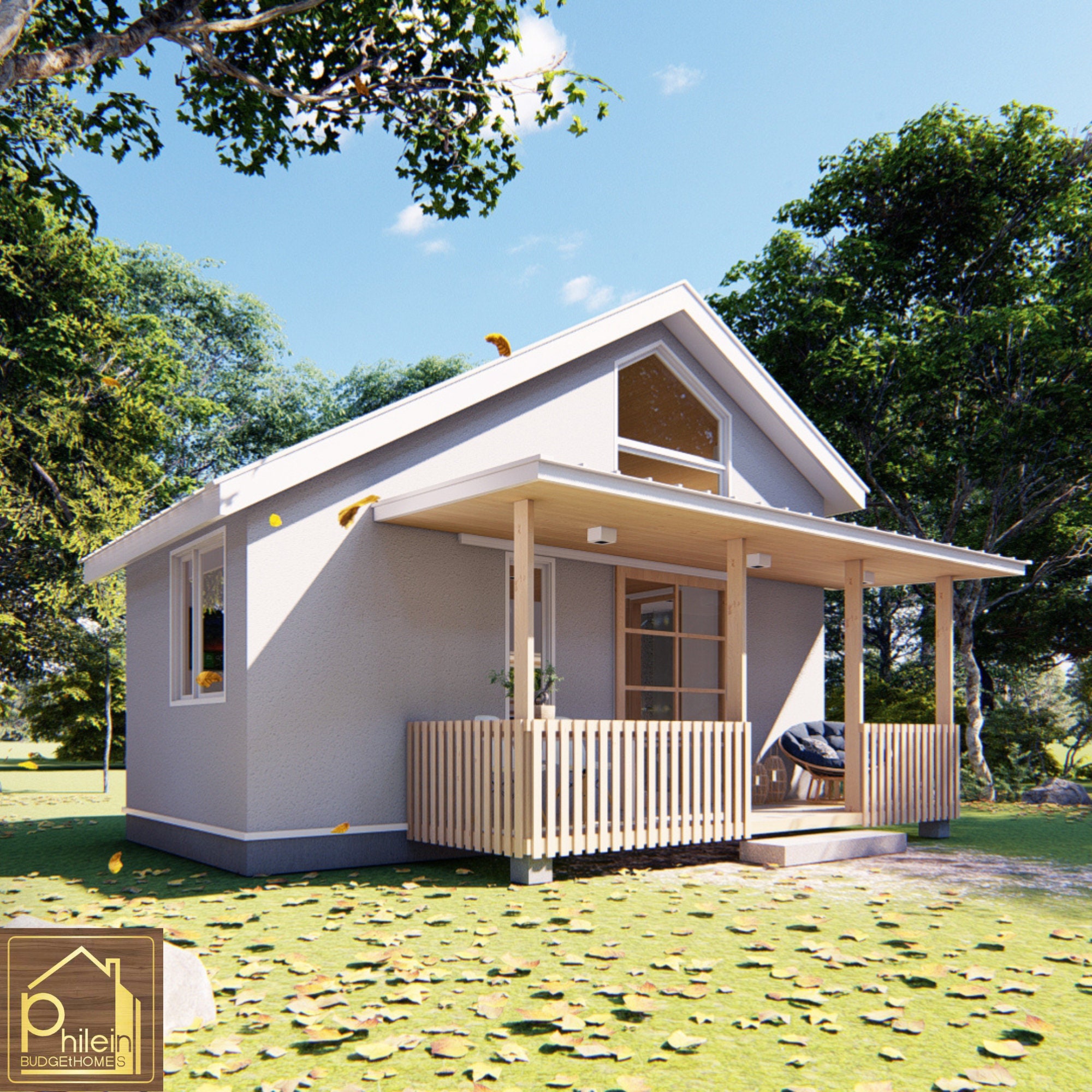 Small House Design 31 Sqm. with Loft & Porch Basic Floor - Etsy