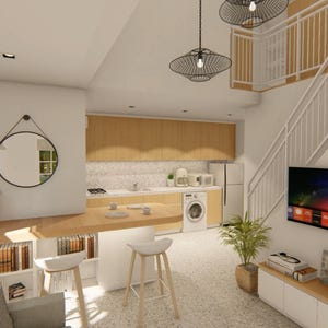 Beautiful Small House 58 Sqm With 1 Bedroom and Loft, Basic Floor Plan ...