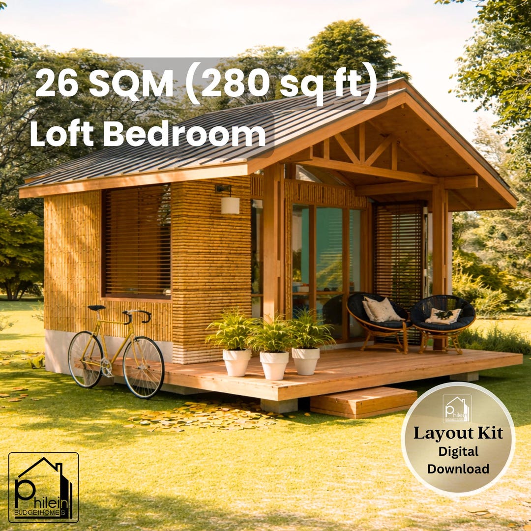 26 Sqm Simple Tiny House Plan With Loft Bedroom - Floor Plan ...