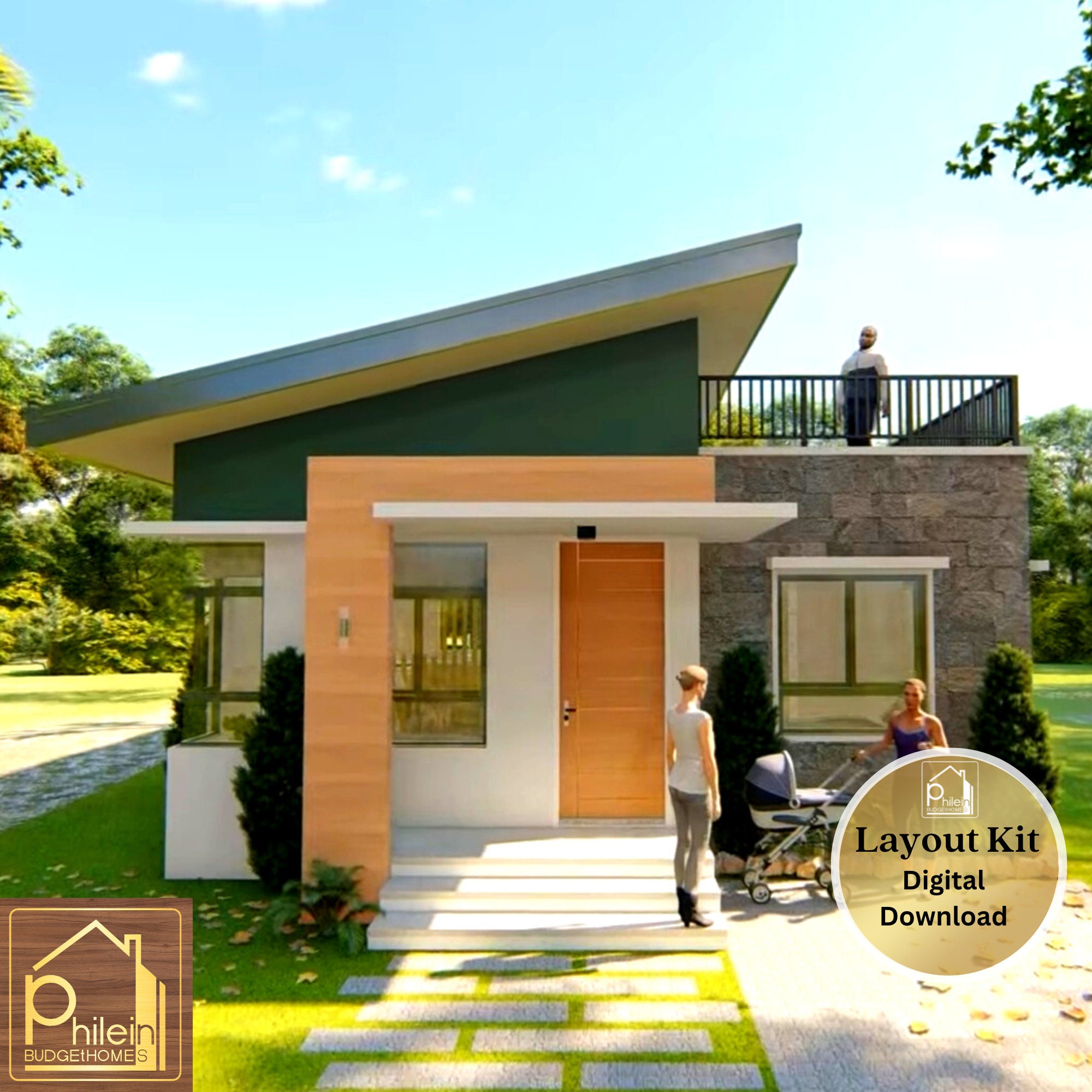 Simple Roof Modern House Plans