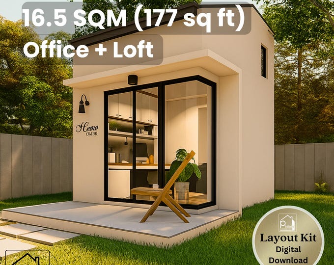 Custom 14x20 Ft Office + Storage Plan – 280 Sq. Ft, Grey, Full Bath ...