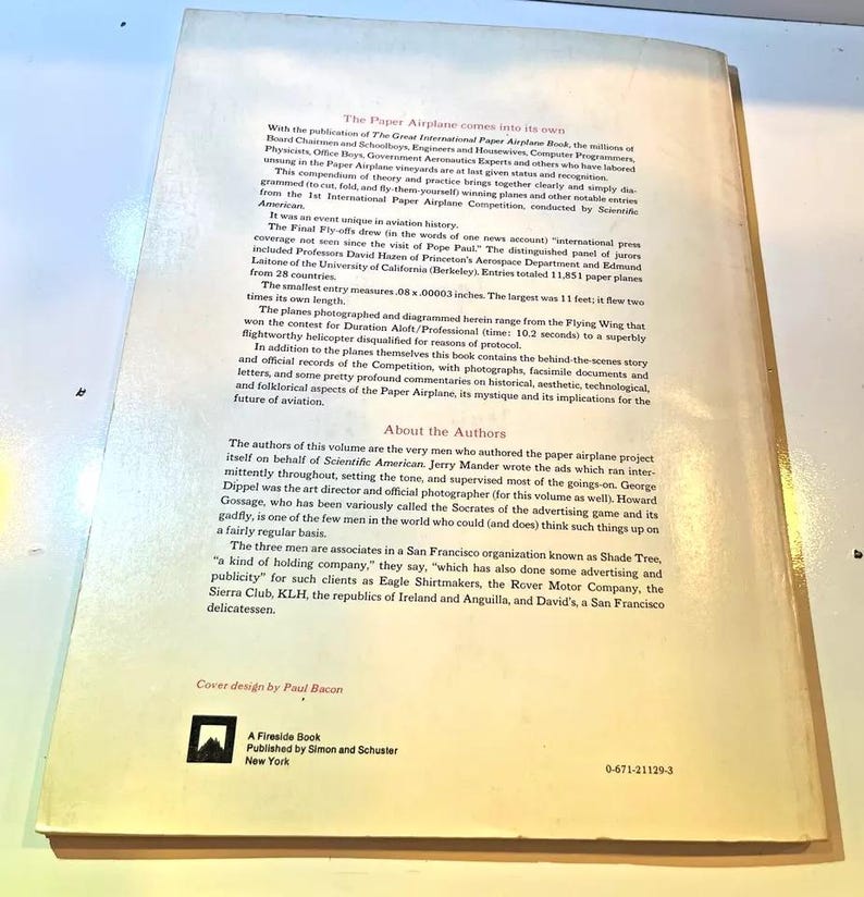 The Great International Paper Airplane Book - Etsy