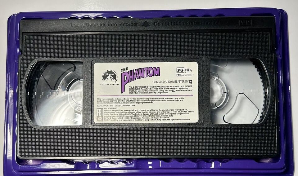 The Phantom VHS Tape - Etsy