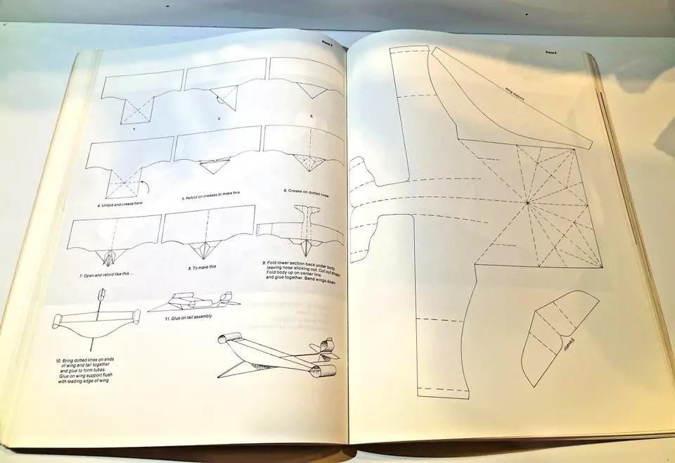 Signed Paper Airplane Book, 1971 Edition - Etsy